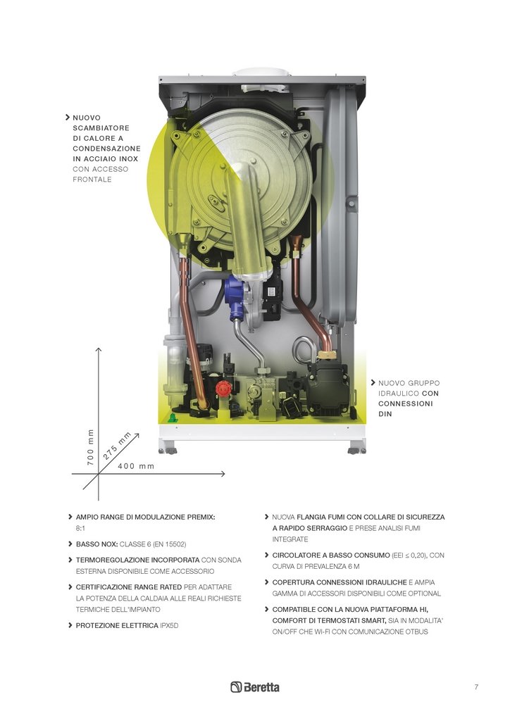 Caldaia Beretta Ciao X Box 25 C a condensazione